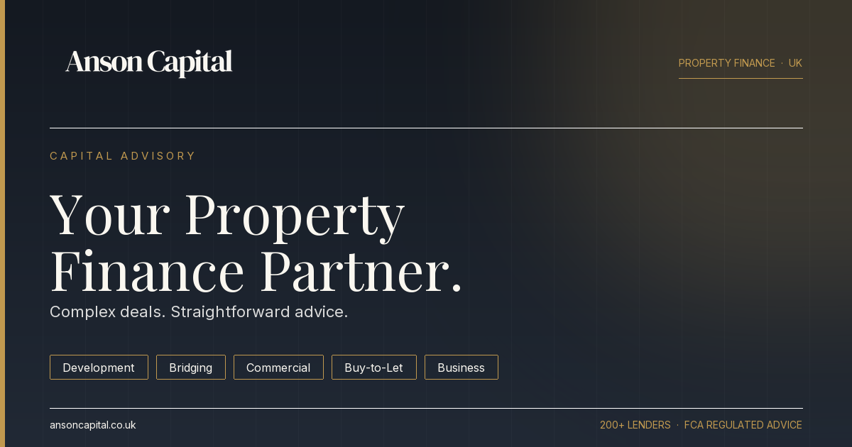 Mixed-Use Property Finance UK | Anson Capital